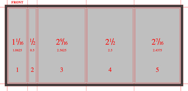 50 Professionally Printed 5-Panel J-Cards - Double Sided w/ Scoring ...