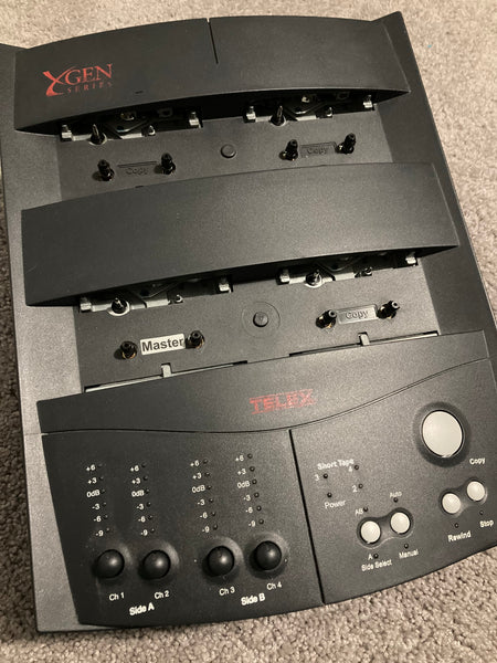 Telex X-Gen Stereo Cassette Duplicator w/ Dustcover and Power Cable ...